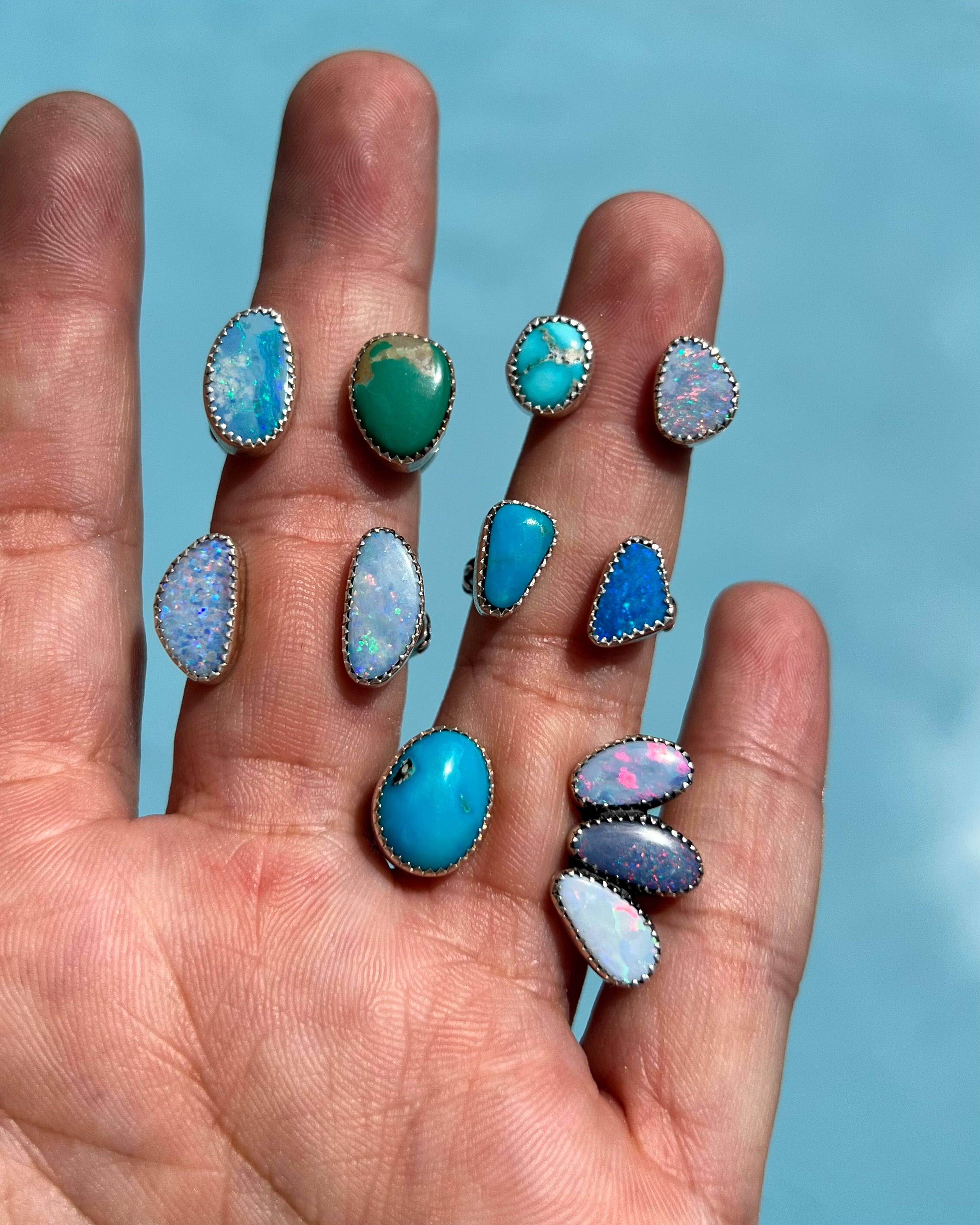 Open Ring Turquoise and Opal – Paloma Stipp